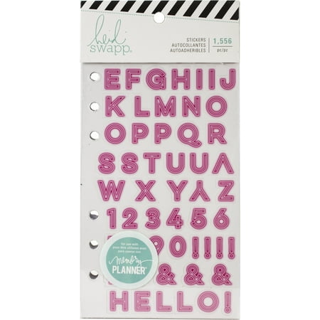 Heidi Swapp Memory Planner Sticker Book 1,556/Pkg-Color Fresh, Alphabet ...