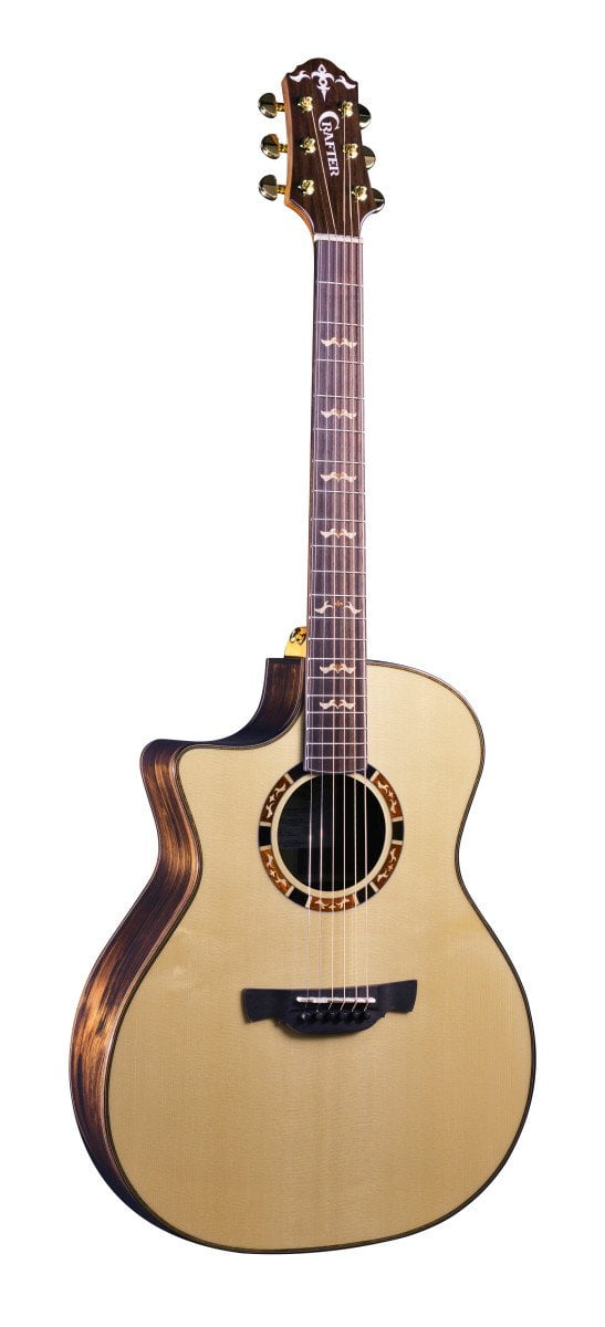 Crafter Stage 22 Cutaway Grand Auditorium Left Handed Acoustic-Electric ...
