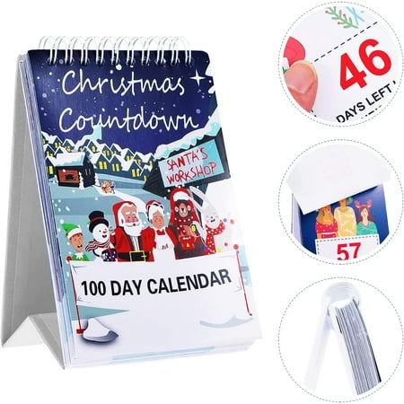 JOYWEI 100 Day Christmas Countdown Calendar 2022, Tear off Countdown ...