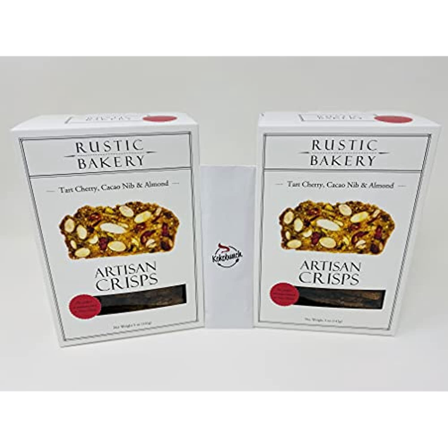 Rustic Bakery Artisan Crisps Crackers, Tart Cherry, Cacao Nib, Almond ...