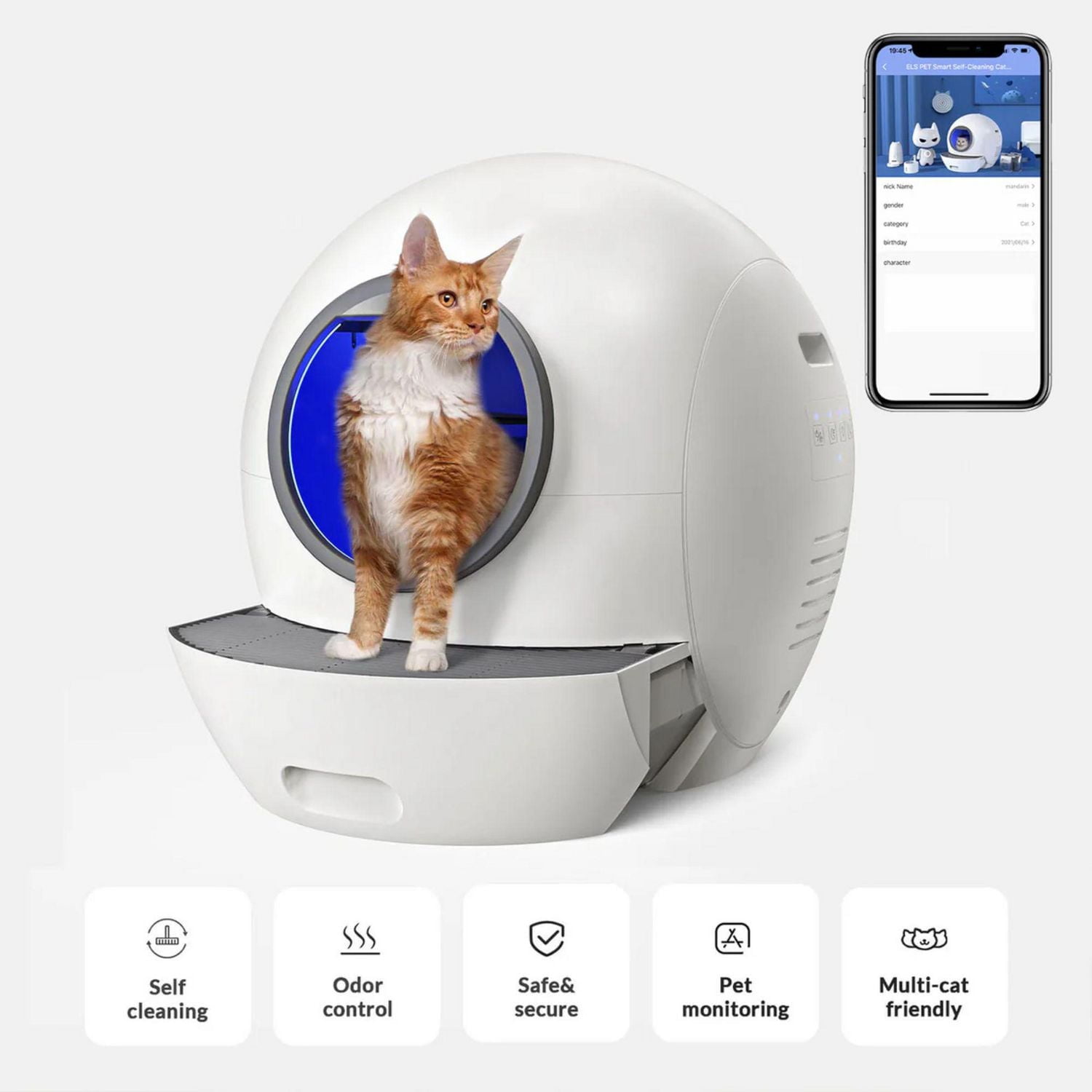Click here for Els Pet Spaceship Automatic Self Cleaning Litter B... prices
