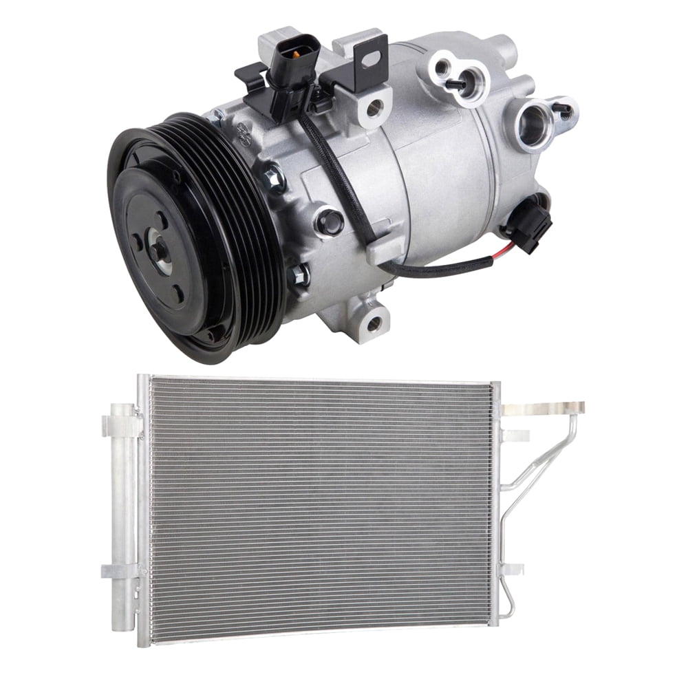 For Kia Forte 2014 2015 AC Compressor w/ A/C Condenser & Drier ...