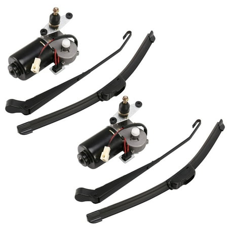 2X Universal UTV 12V Electric Windshield Wiper Kit for Polaris RZR Can ...