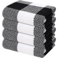 100% Cotton Waffle Weave Plaid Dish Cloths, 12 x 12 Inches, Super Soft ...