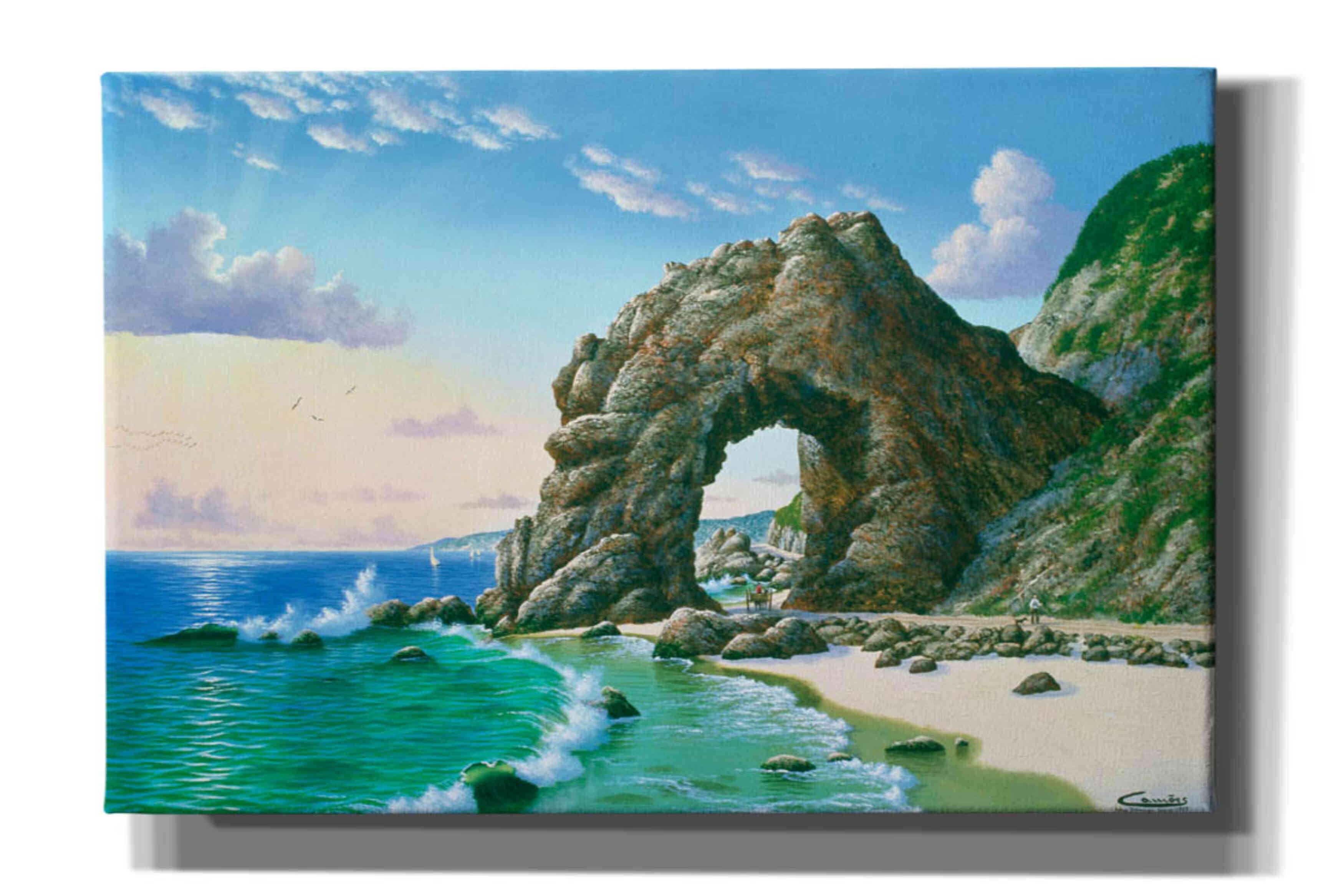 Epic Graffiti 'Arch Near Topanga Beach 1905' by Eduardo Camoes, Canvas ...