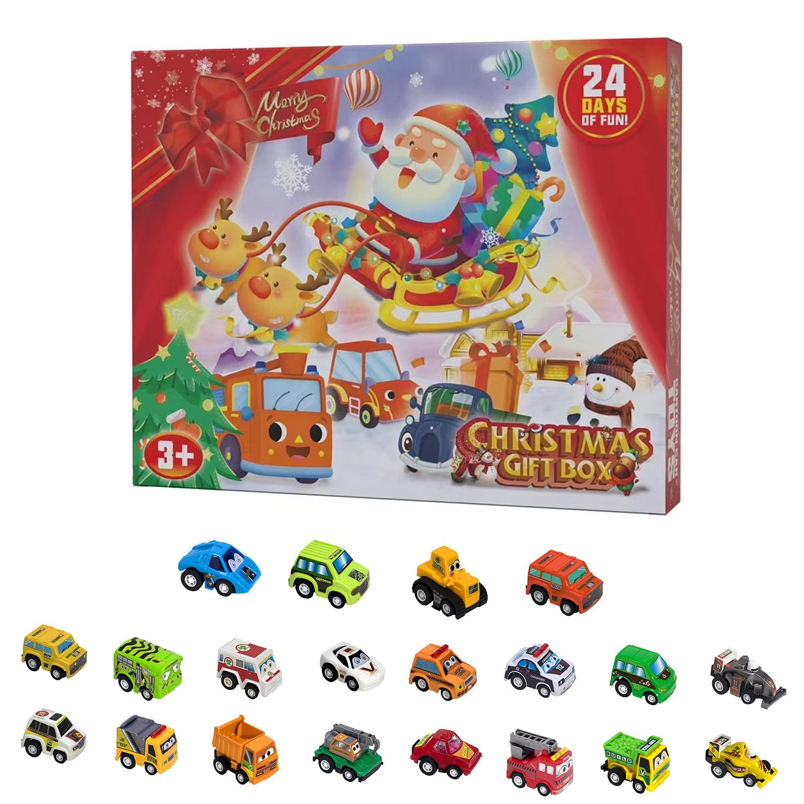 Bulk 2021 Calendar Holiday Advent Doors 24-Day With 24 Small Toy ...