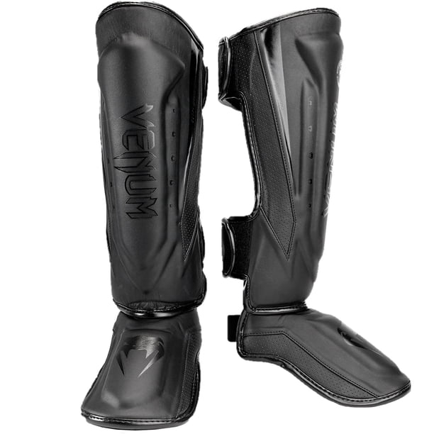 Venum Elite Evo Protective Shin Instep Guards - XL - Black/Black ...