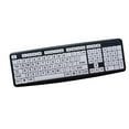 107 Keys Large Print Computer Keyboard, Makes Type Easy, Letter, High ...