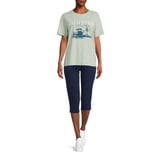 RealSize Women's French Terry Cloth Capri Pants with Pockets, XS-XXXL ...
