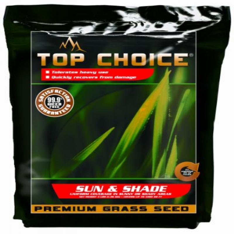 Top Choice 17630 Sun and Shade Grass Seed Mixture, 3-Pound - Walmart.com