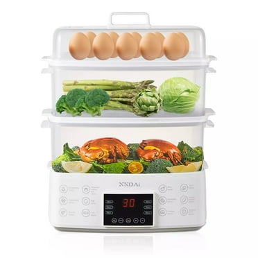 Free Shipping! Euro Cuisine Large Stainless Steel Electric Food Steamer ...