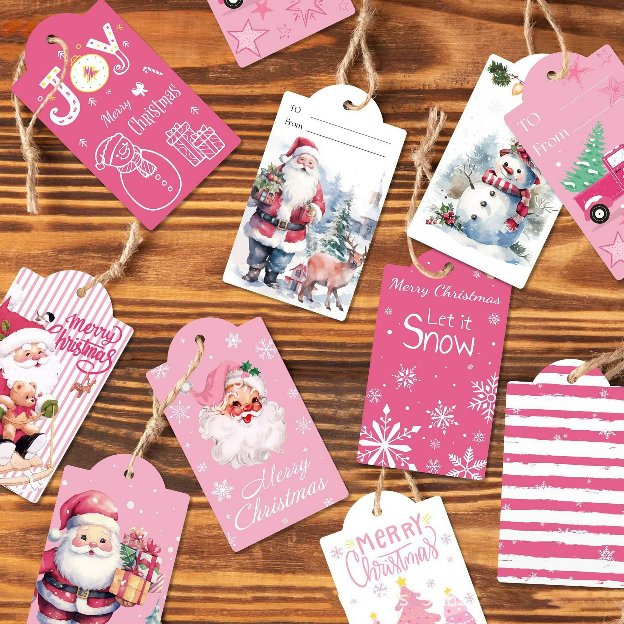 Click here for Unbranded 60pcs Christmas Gift Tags With Twine - S... prices