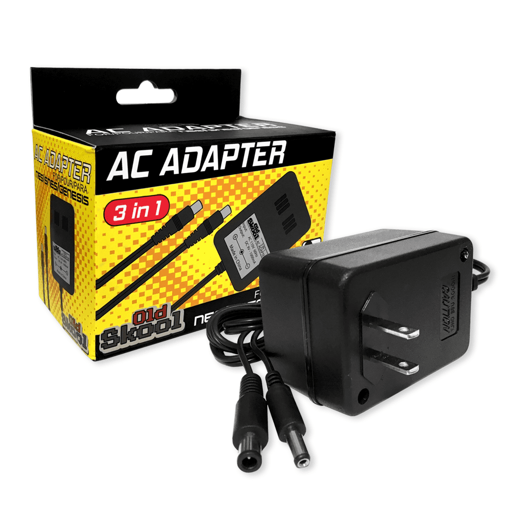 Nes, Snes, and Genesis 1 Heavy Weight Premium 3in1 AC Adapter by Old ...