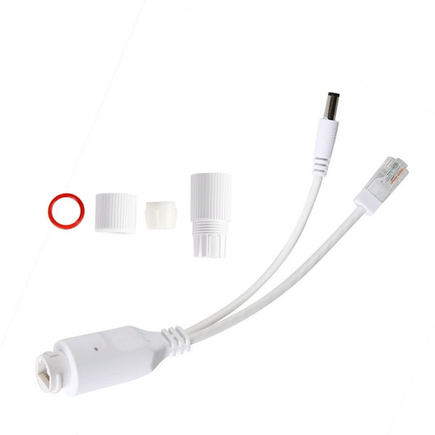 POE Adapter Cable,24V Waterproof IP Camera POE Splitter Injector POE ...