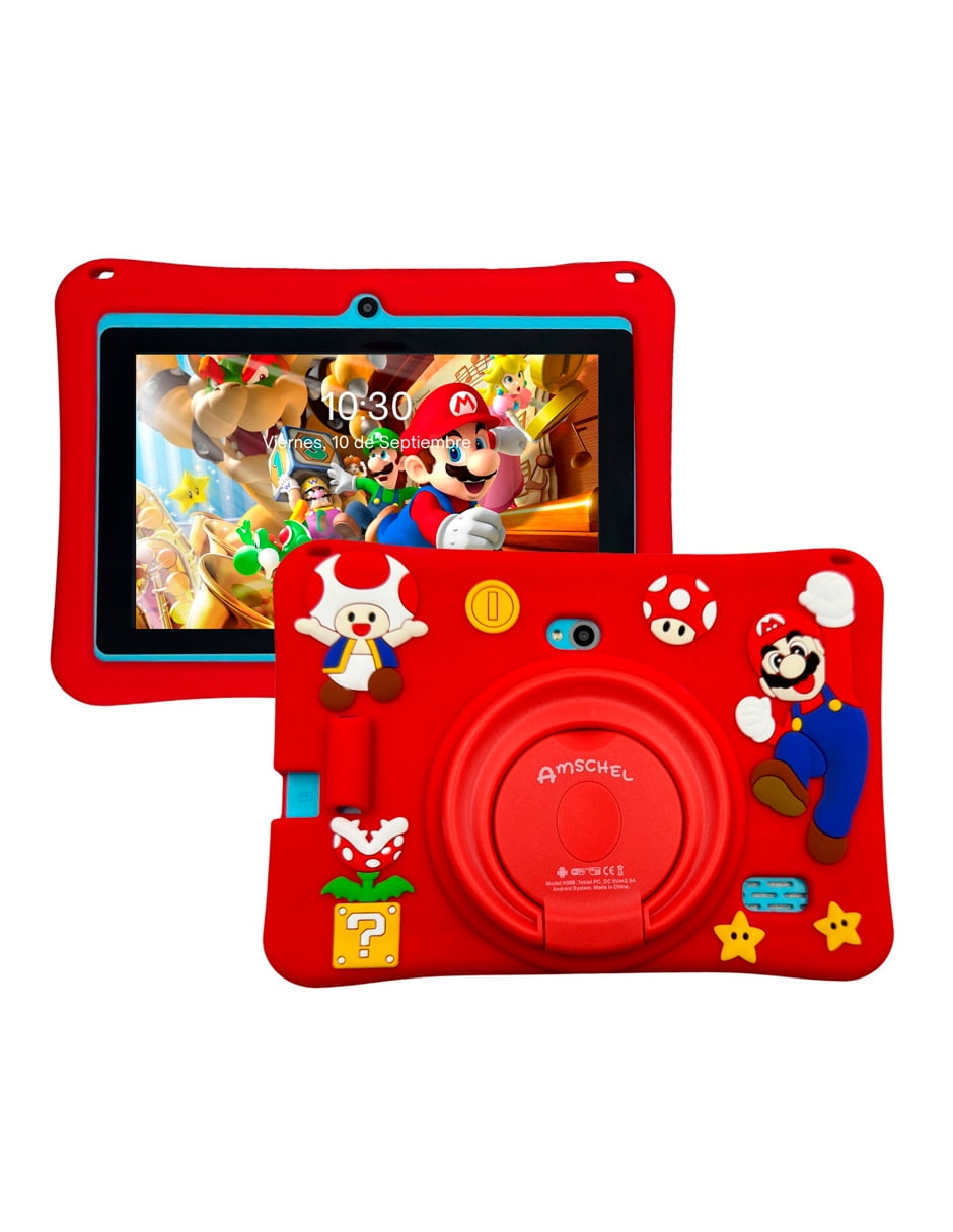 Tablet Kids Amschel K98 7'' De Mario Bros 64gb 4gb Ram | Bodega Aurrera ...