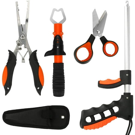 Fishing Pliers, Fish Lip Grabber, 5pcs Fishing Tool Set, Including Fish ...