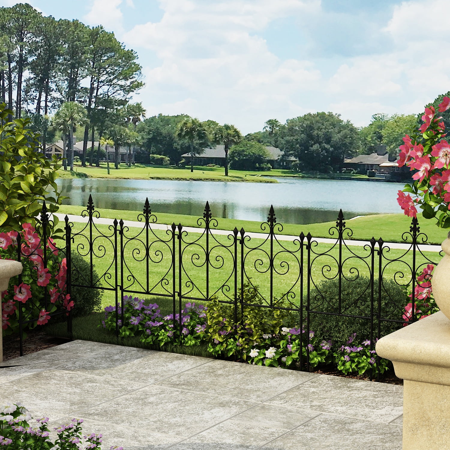 FUFU&GAGA Decorative Garden Border Folding Fence, Garden Fencing for ...