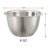 Mainstays SS 8QT Multi-Use Mixing Bowl for Prepping, Serving or Storage ...