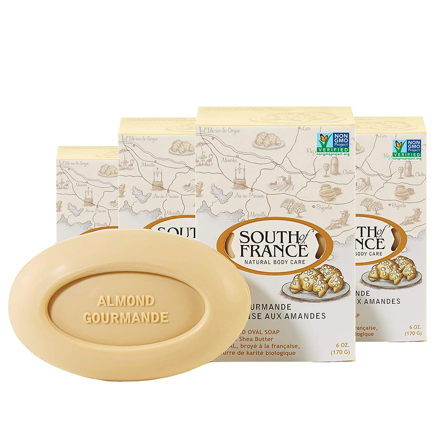 Almond Gourmande Clean Bar Soap by South of France Clean Body Care ...