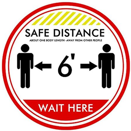 Stickers Social Distance Floor Mats Keep Your Distance Logo Floor ...
