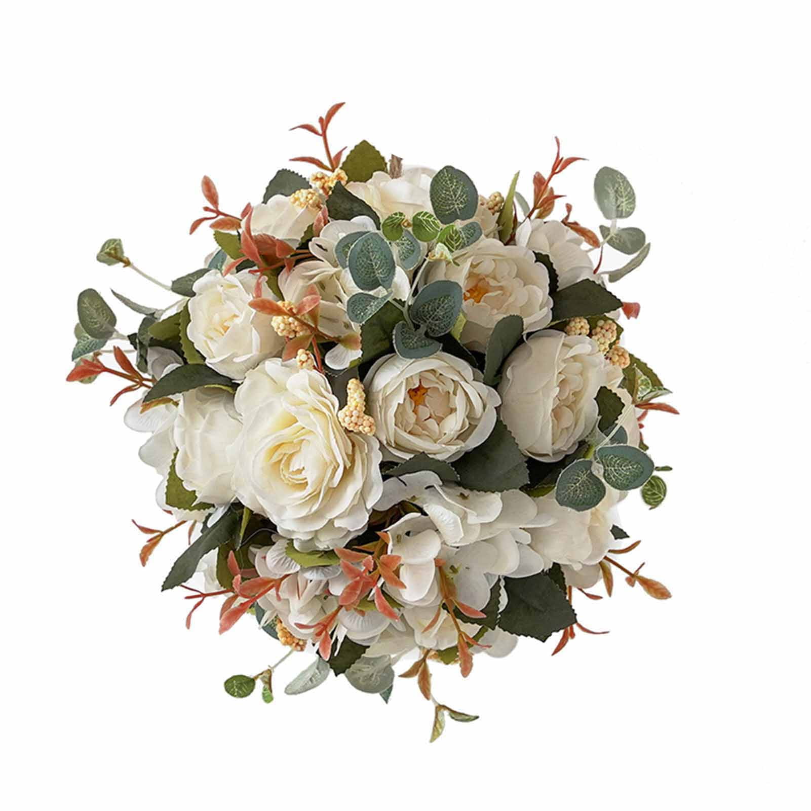 Hloma Artificial Flower Ball Everlasting Realistic Plastic Colorful ...