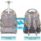 Tilami Rolling Backpack 16 Inch School College Travel Carry-on Backpack ...