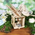 3D Puzzles for Adults Hand Butterfly Wooden Mechanical Music Box Model ...