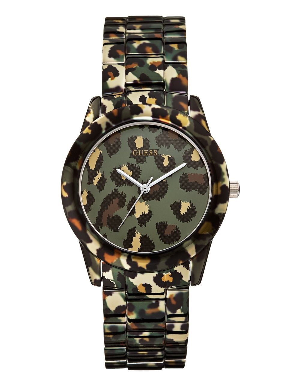 GUESS Women's Leopard Print Sport Watch U0425L2 - Walmart.com