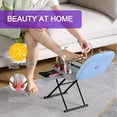 USLADYFONG Adjustable Pedicure Foot Stand, Built-in Storage, LED ...