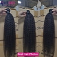 Kinky Straight Human Hair Bundles 30 32 Inch Remy Hair Extensions For ...