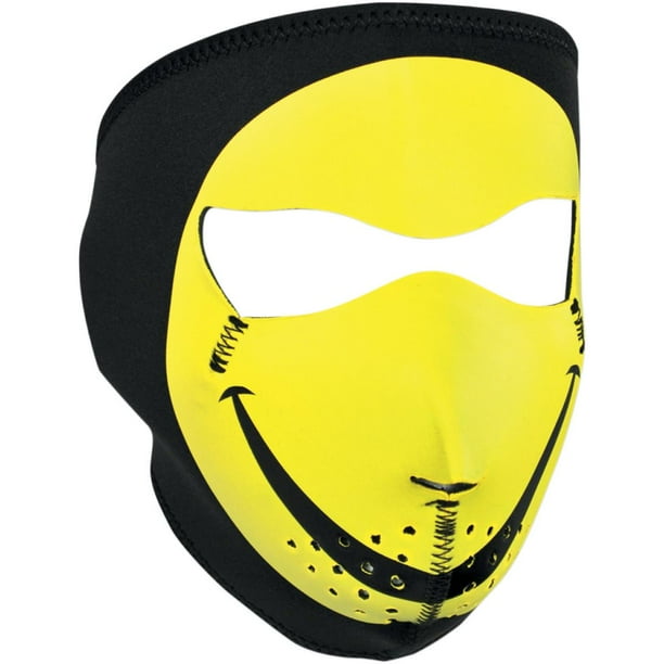 ZANheadgear - Zan Headgear Full Face Mask Smiley Face (Yellow, OSFM ...