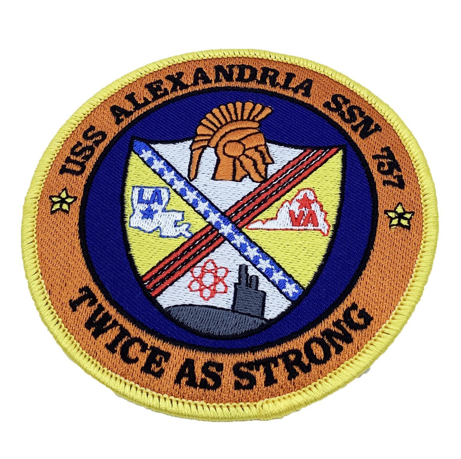 USS Alexandria SSN-757 Patch – Plastic Backing - Walmart.com