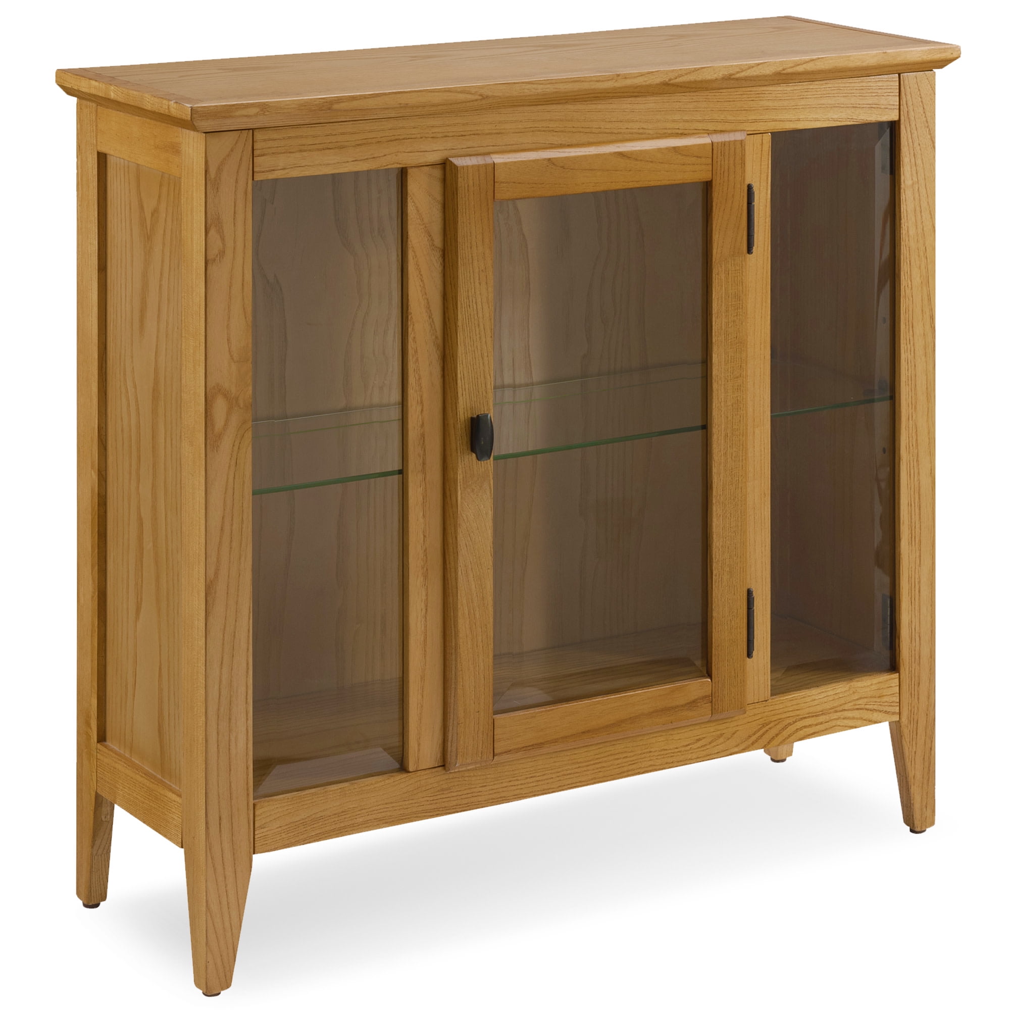 Entryway Curio Cabinet with Interior Light in Desert Sand - Walmart.com