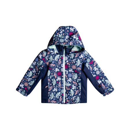 Roxy Little Girls Snowy Tale Insulated Snow Jacket (4/5, Medieval Blue ...