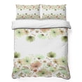 Farmhouse Spring Flower 3 Pieces Quilt Set,1 Quilt with 2 Shams ...