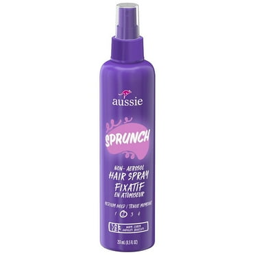 Aussie Sprunch Non-Aerosol Hairspray, Strong Hold for Curly Hair, 8.5 ...