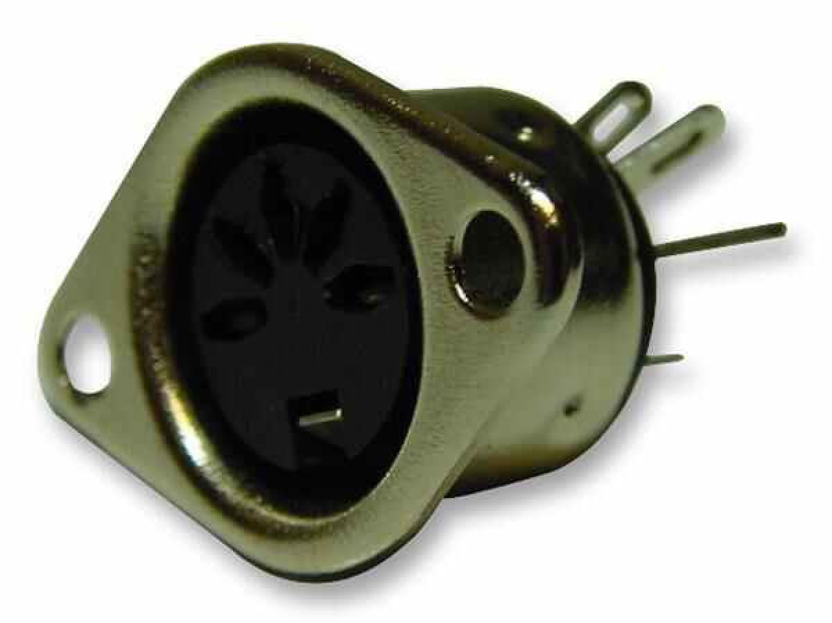 PRO SIGNAL - Socket, DIN, Panel, 5 Pin 180 Degree, 5 Pack - Walmart.com