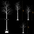 Set of 3 Lighted Birch Tree Artificial Twig Tree Lamp for Christmas (4 ...