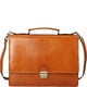 Sharo Thin Style Italian Leather Laptop Brief and Messenger Bag - Walmart.com