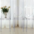 Efavormart 4 Pack | Clear Acrylic Oval Back Banquet Ghost Chairs Fully ...