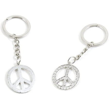 Price per 2 Pieces Key Tag Chain Ring Keyring Keychain D2SD2 Anti War ...