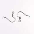 Brass French Earring Hooks Flat Earring Hooks Ear Wire with Horizontal ...