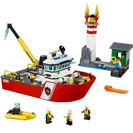 LEGO City Fire Fire Boat 60109 - Walmart.com