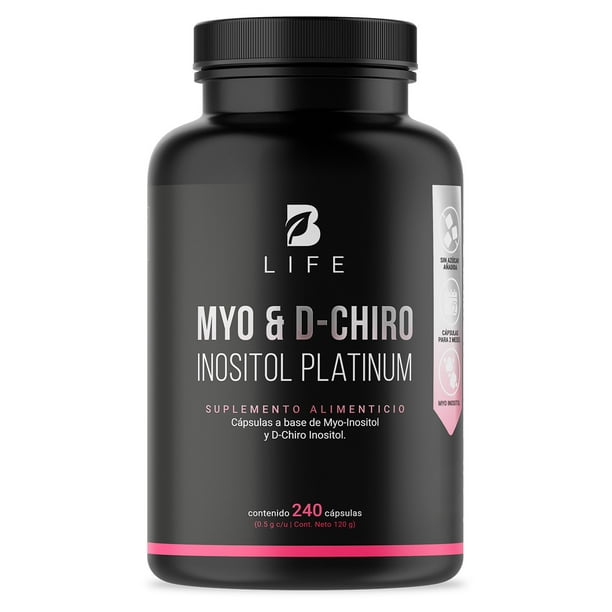 Myo Y D-chiro Inositol 240c Inositol Platinum B Life BLIFE Cápsulas ...