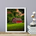 Traditional Red Barn Rural, 8 x 10 White Framed Print Sign Easy ...