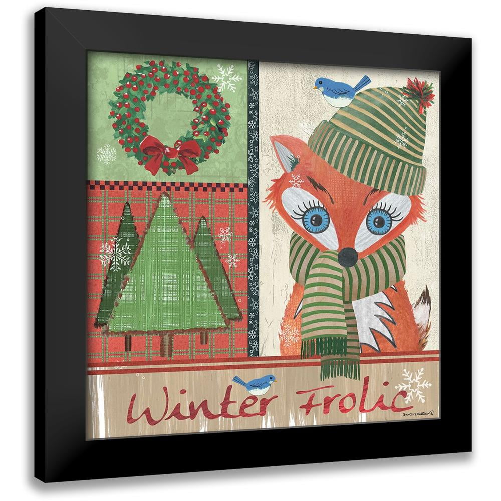 Phillips, Anita 12x12 Black Modern Framed Museum Art Print Titled ...