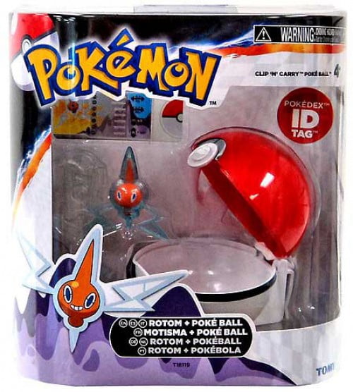 Pokemon Clip n Carry Pokeball Rotom & Poke Ball Figure Set - Walmart.com