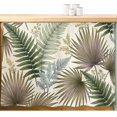 Boho Forest Cabinet Curtain, Vintage Country Green Blue Ferns Beige ...