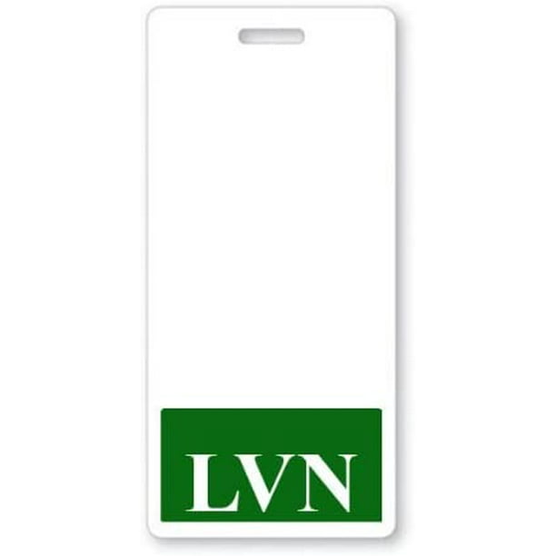 LVN Badge Buddy - VERTICAL - Heavy Duty Spill Proof & Tear Resistant ...