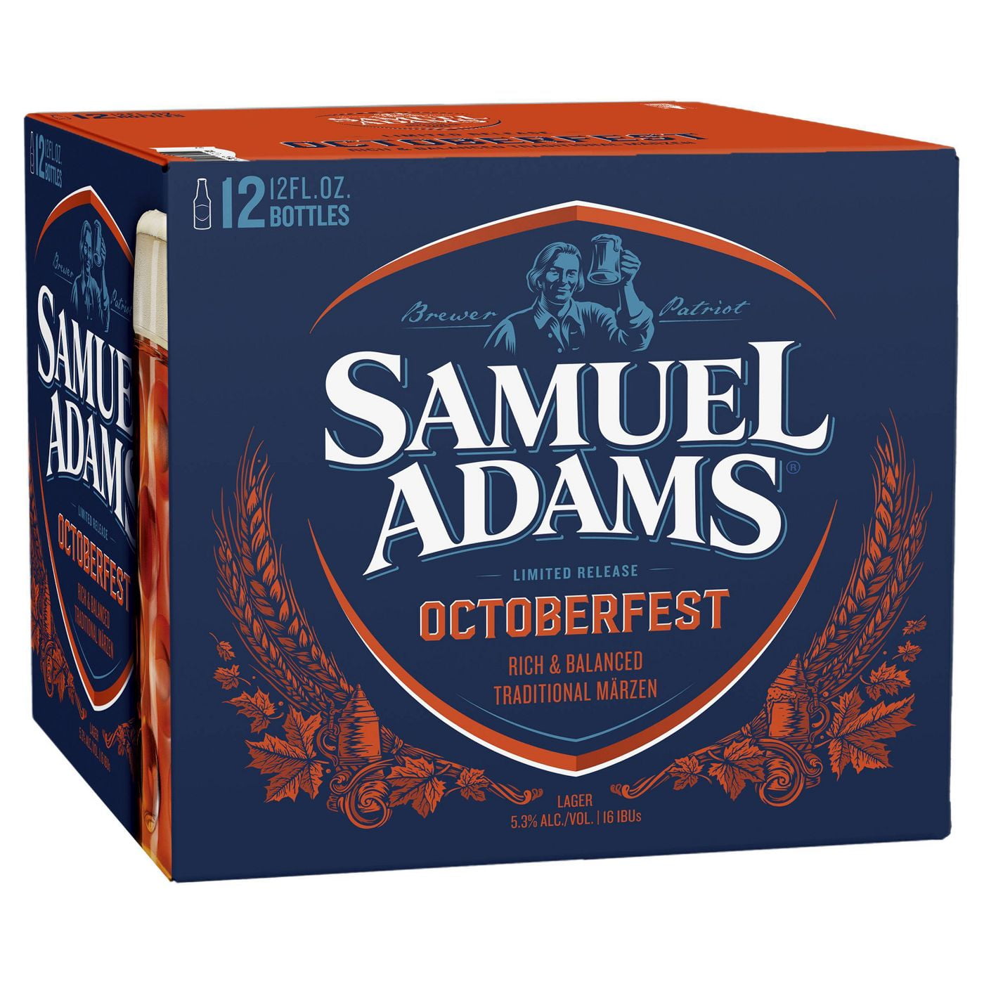 Samuel Adams Octoberfest Seasonal Beer, 12 pack, 12 fl oz bottles ...